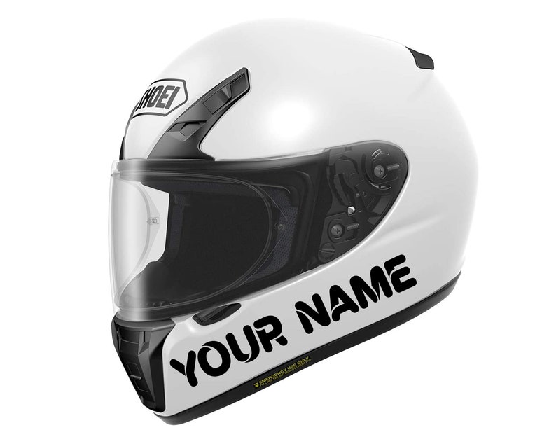 Motorcycle Helmet Sticker / Decal / Waterproof / Custom Name - Etsy
