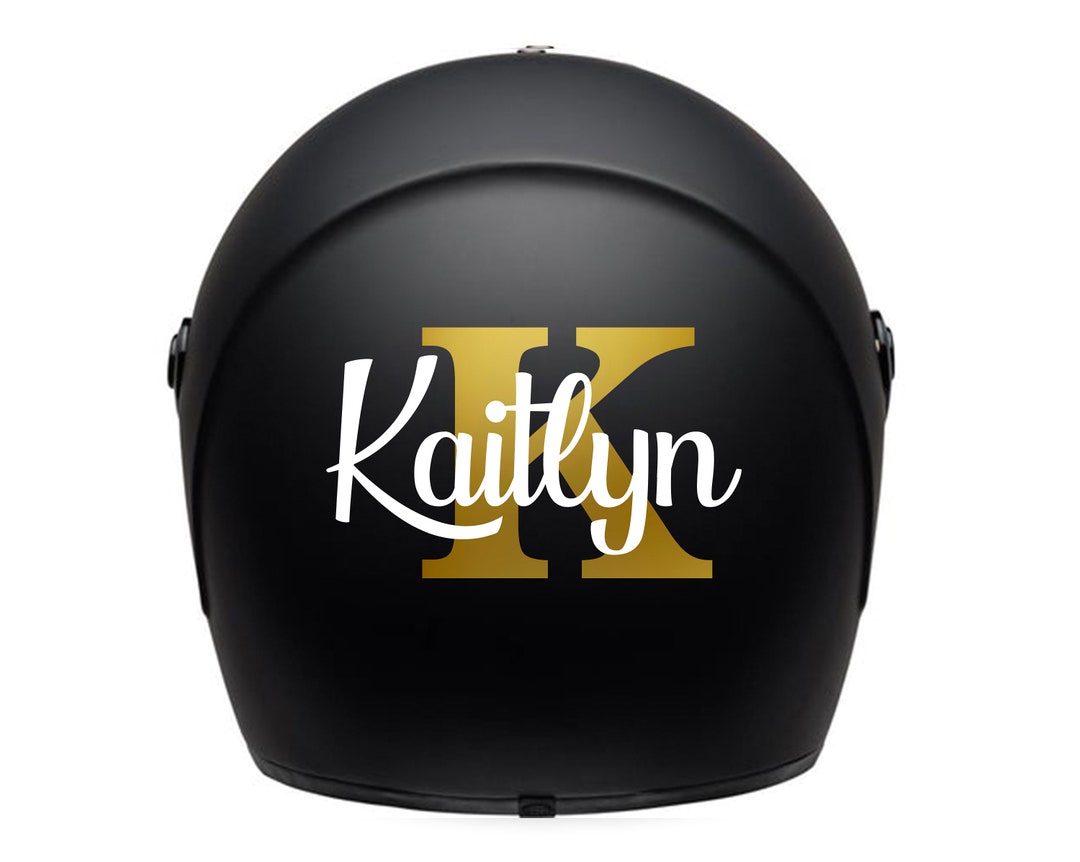 Motorcycle Helmet Sticker / Decal / Waterproof / Custom Name - Etsy