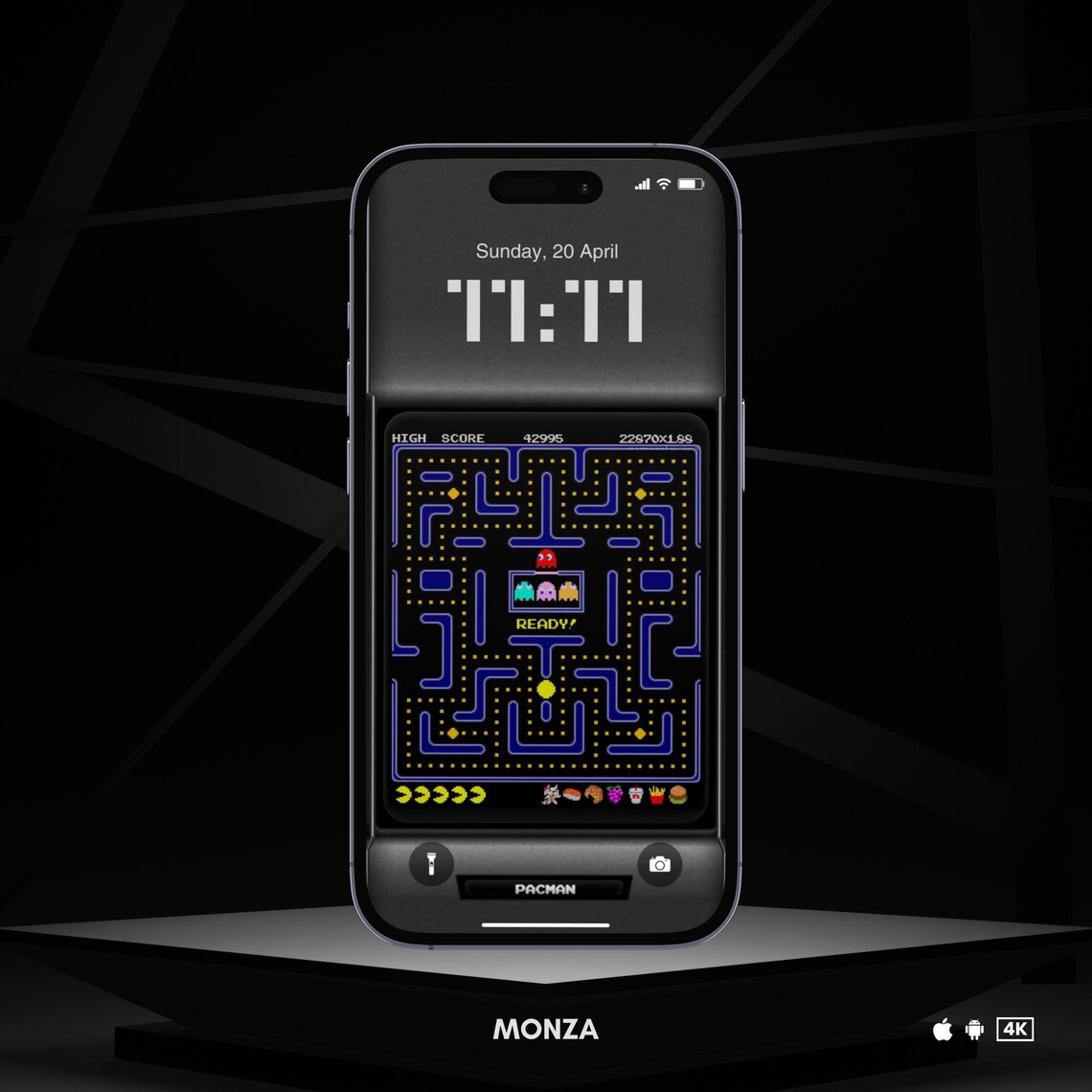 Pacman iPhone Wallpaper | Mobile Wallpaper | Minimalist Wallpaper | 4k ...