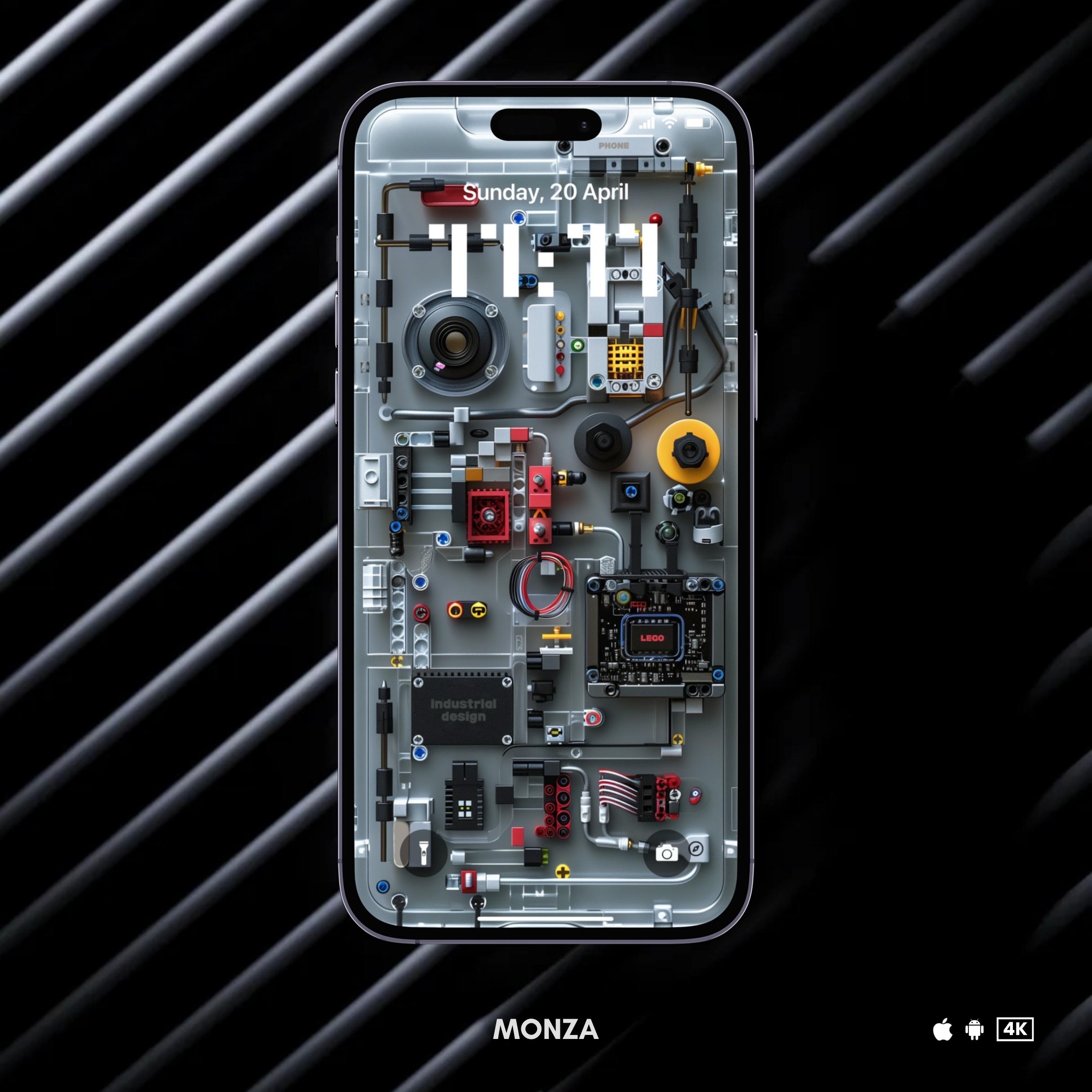 Cyberpunk Internal Structure Phone Wallpaper | Dystopian Digital Art ...