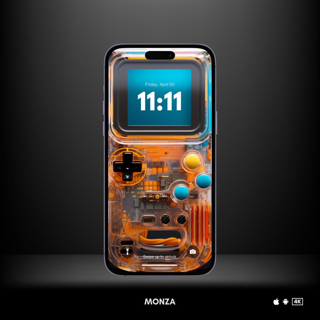 4k Ultra-realistic Retro Gameboy iPhone Wallpaper Mobile Phone ...