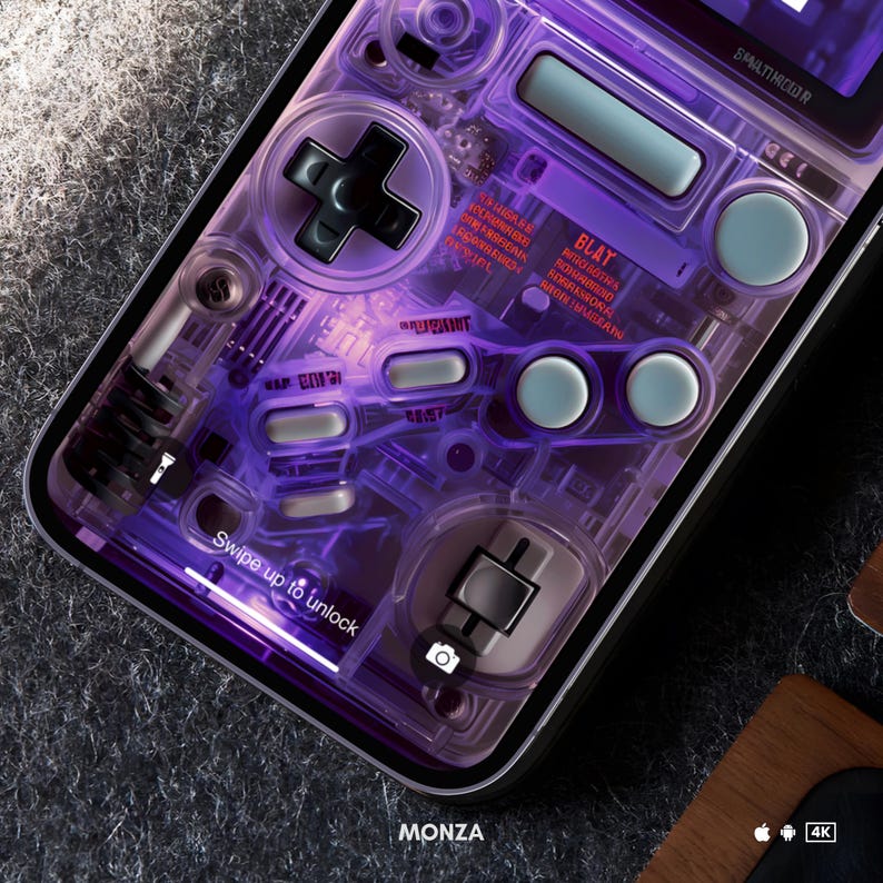 4k Ultra-realistic Retro Gameboy iPhone Wallpaper Mobile Wallpaper Lock ...