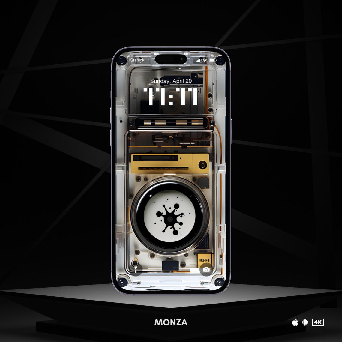 Retro Hi-fi Player Mobile Wallpaper | iPhone Wallpaper | 4k Wallpaper ...