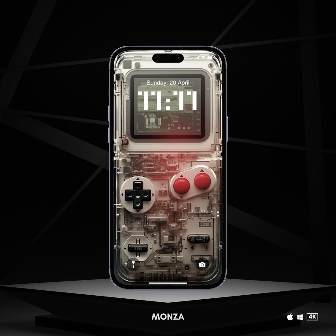 Retro Gameboy iPhone Wallpaper | 4K Mobile Lock Screen (digital ...