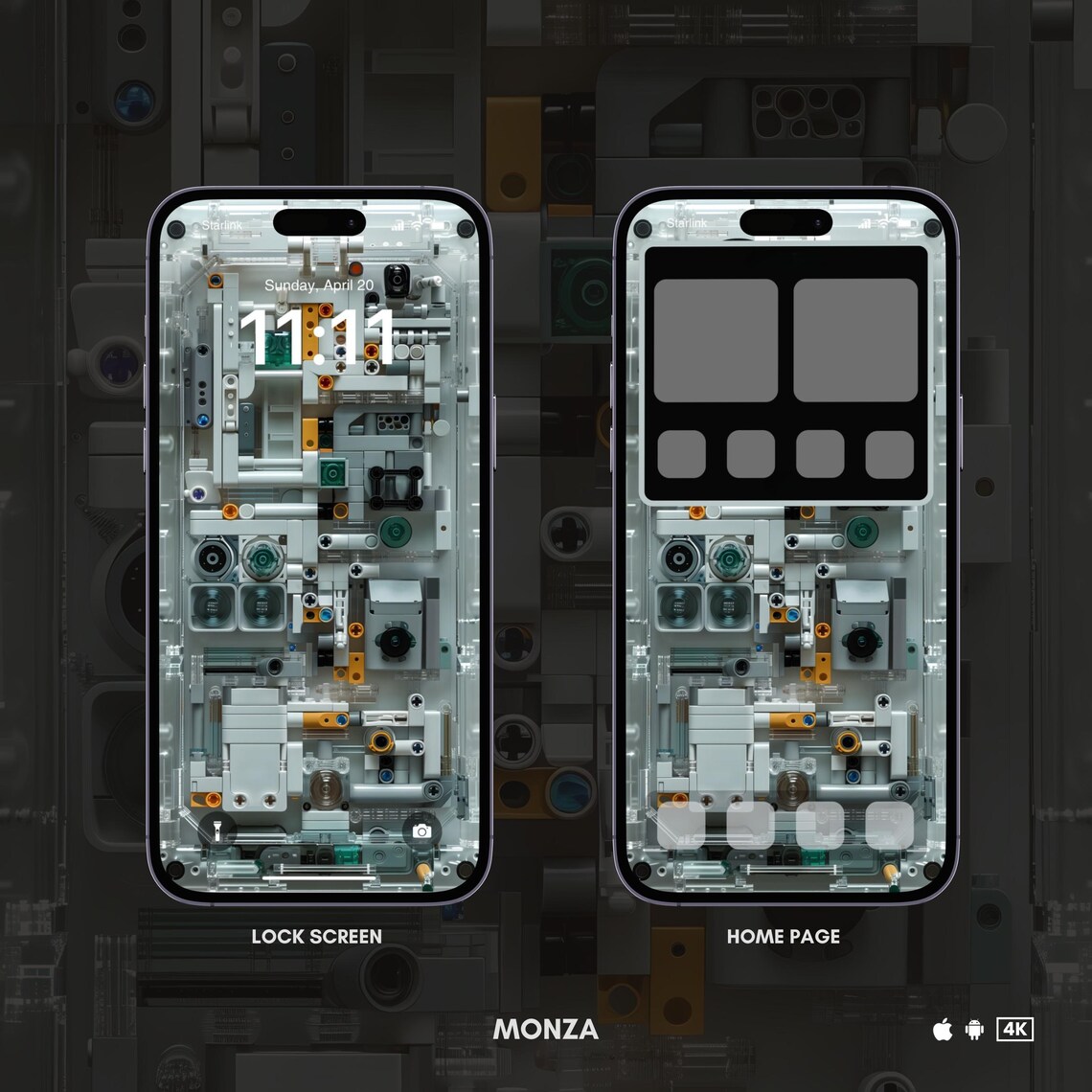 Cyberpunk Internal Structure Phone Wallpaper | Futuristic Tech Art ...