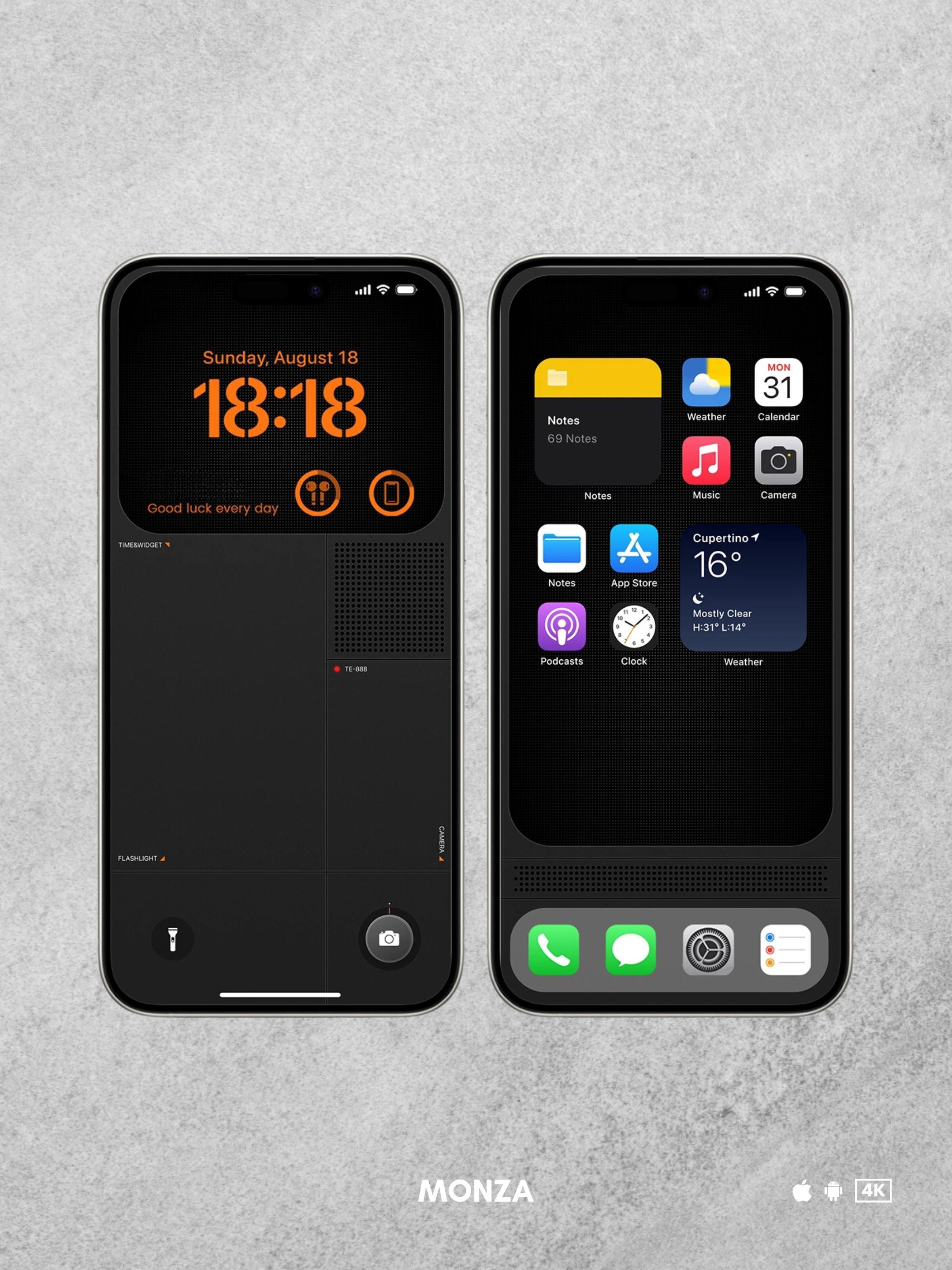 Titanium iPhone Wallpaper | Mobile Wallpaper | Minimalist Wallpaper ...