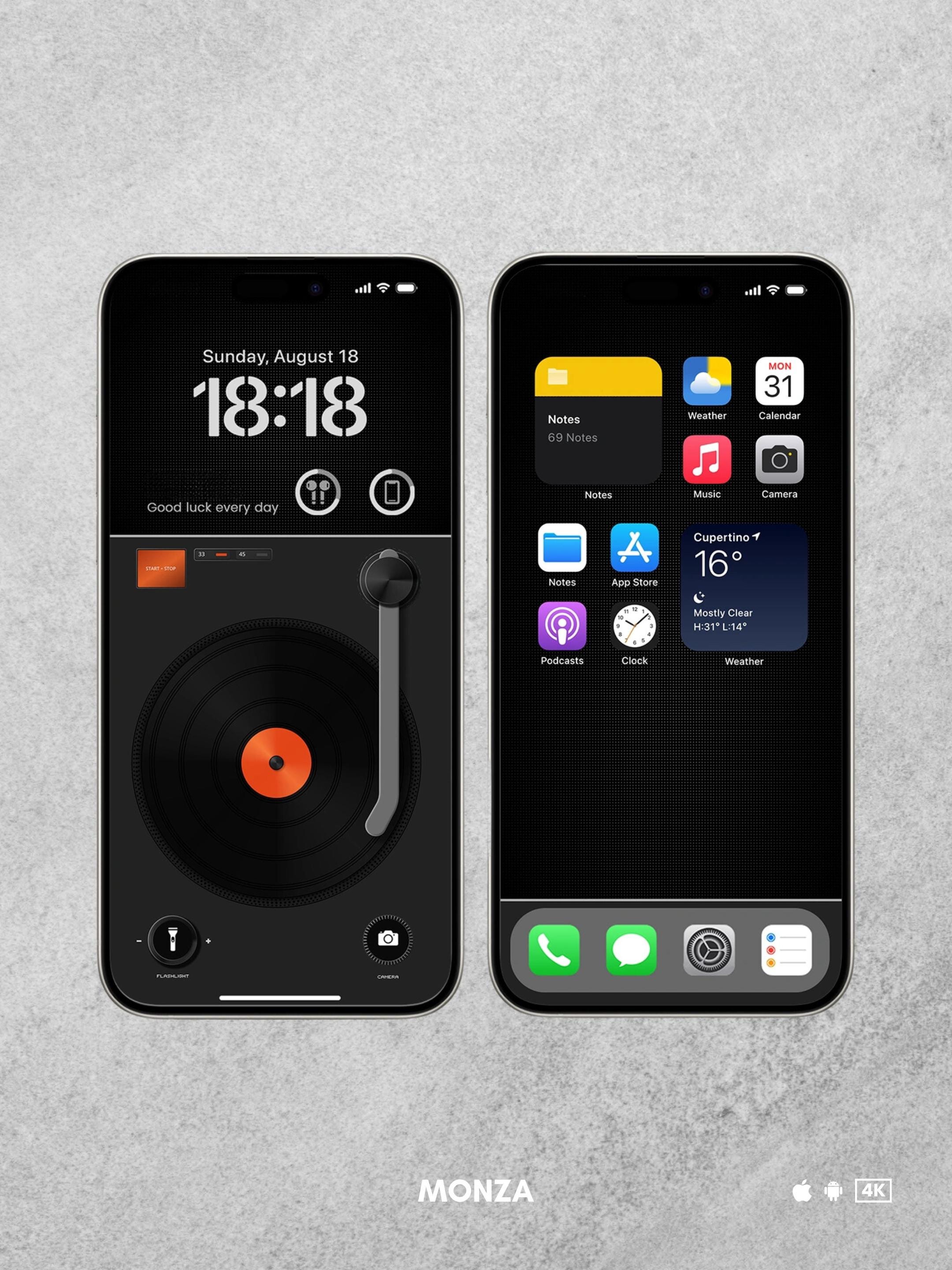 Vinyl Record Player iPhone Wallpaper | Mobile Wallpaper | Minimalist ...