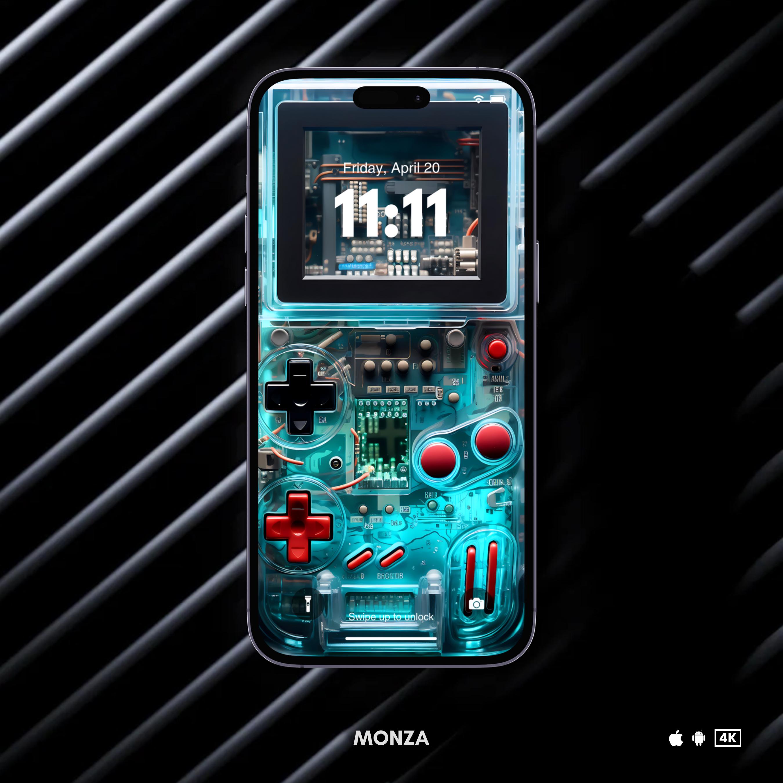 4k Ultra-realistic Retro Gameboy iPhone Wallpaper Mobile Wallpaper Lock ...
