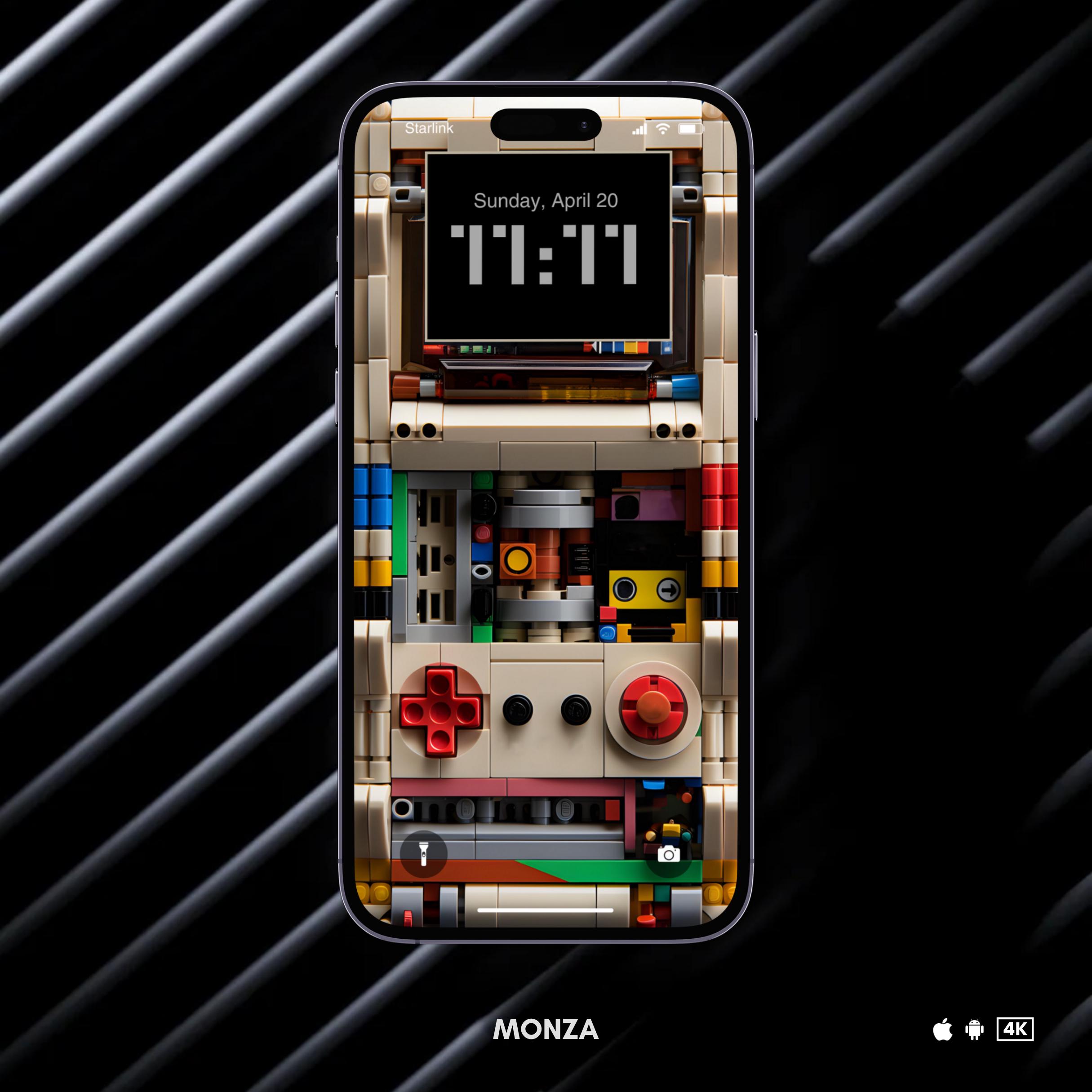 4K Lego Gameboy iPhone Wallpaper | Retro Gaming Lock Screen (digital ...