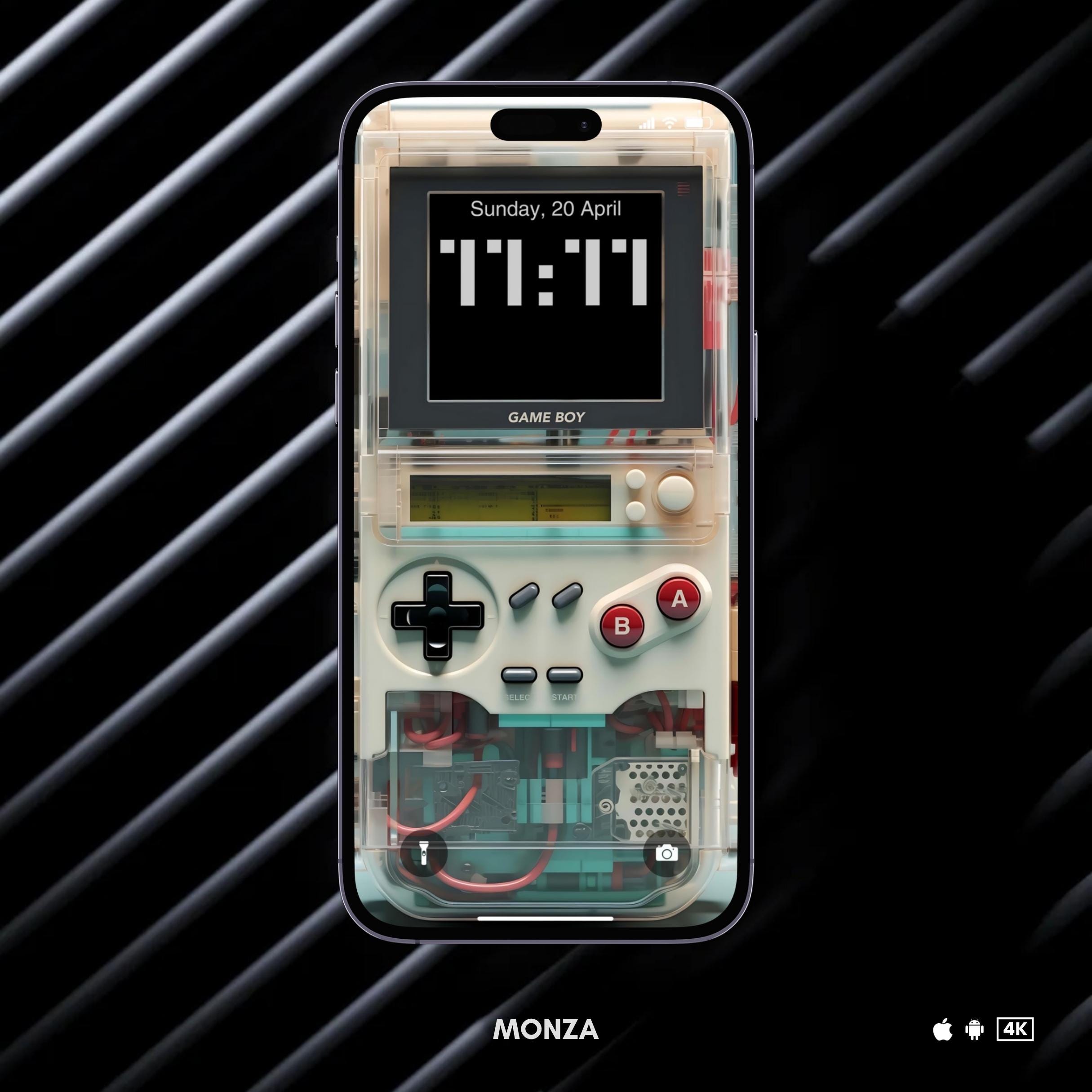 Retro Gameboy iPhone Wallpaper | 4K Ultra-realistic Mobile Lockscreen ...