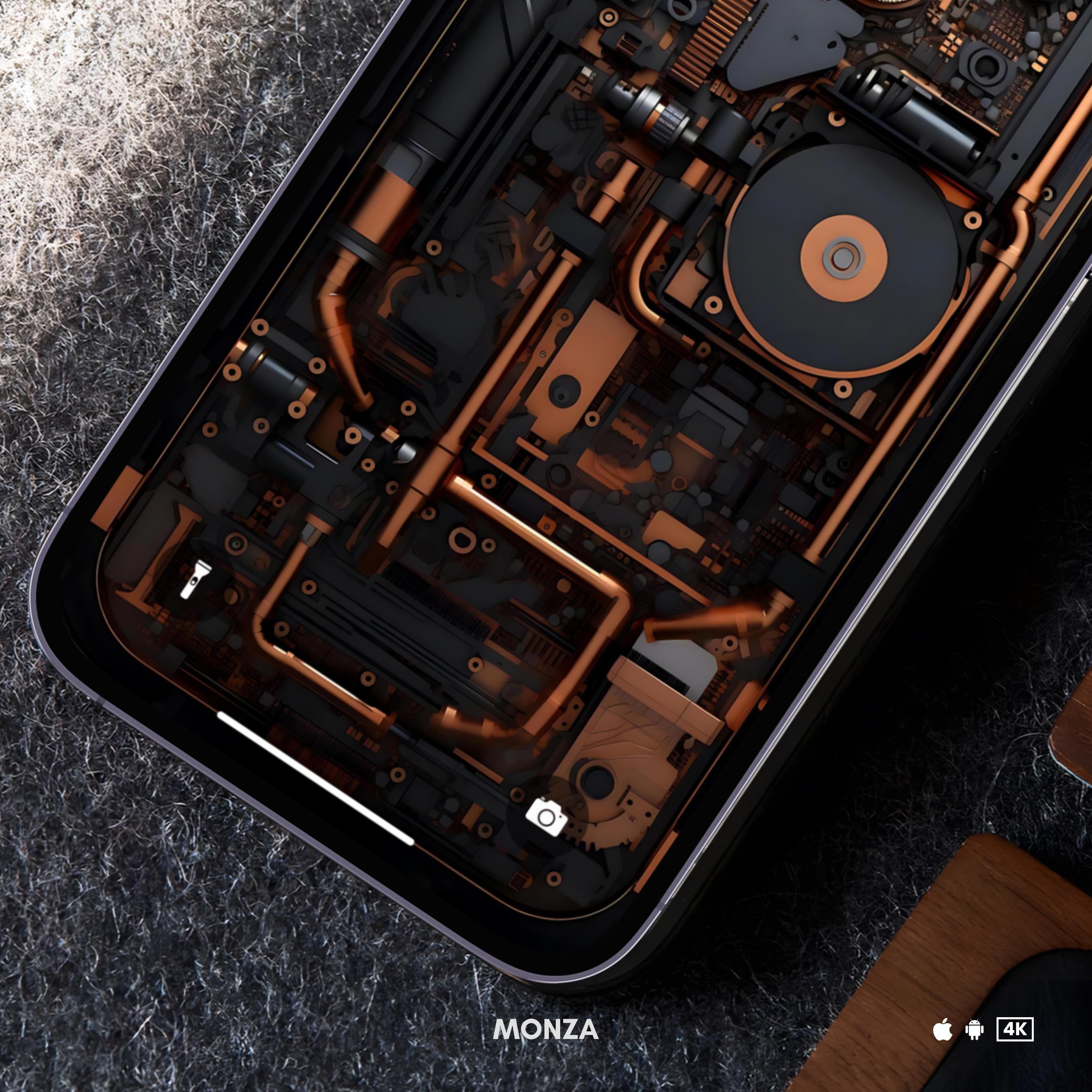 Mechanical iPhone Wallpaper | Futuristic Tech Art (digital Download) - Etsy