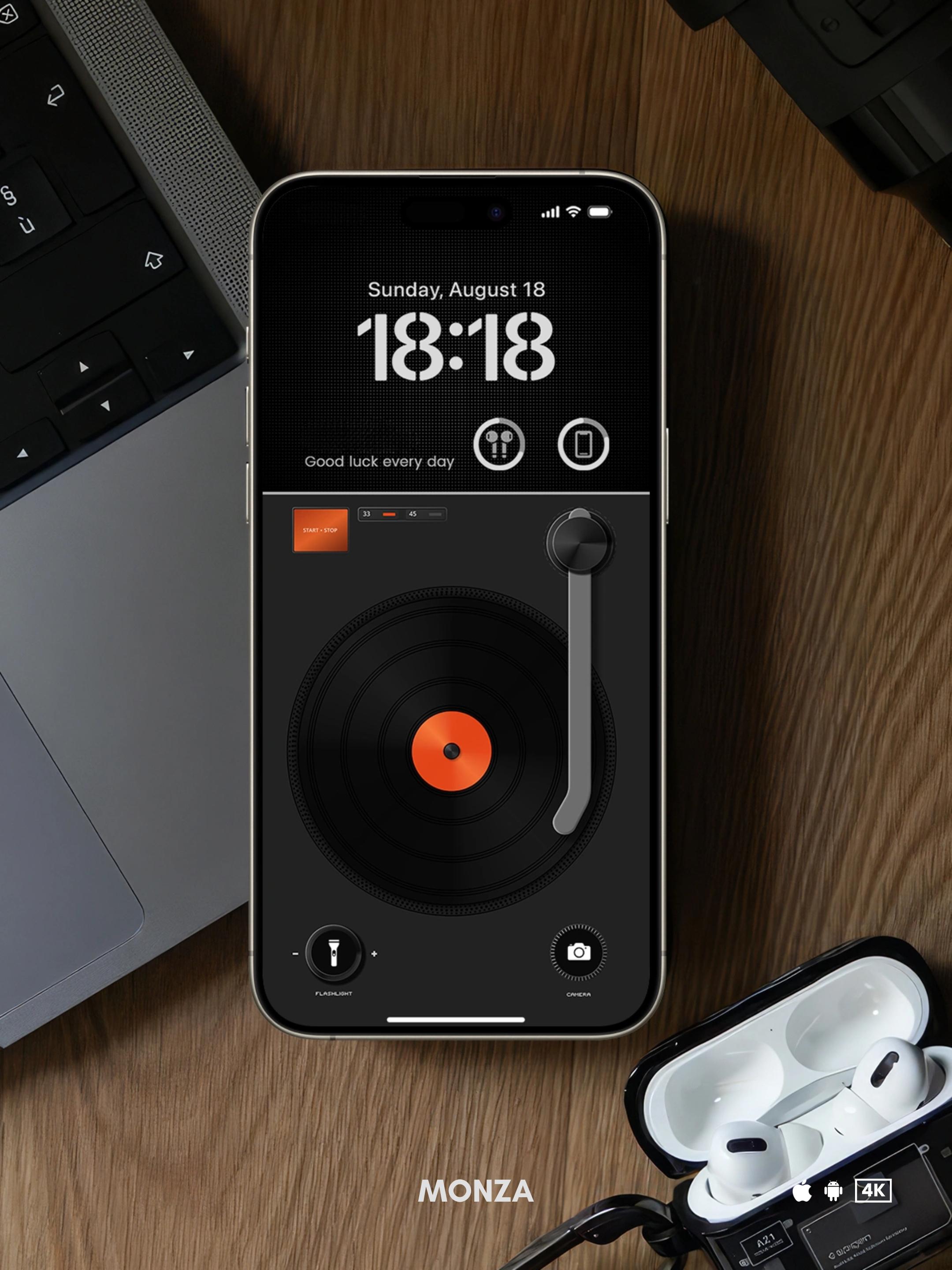 Vinyl Record Player iPhone Wallpaper | Mobile Wallpaper | Minimalist ...