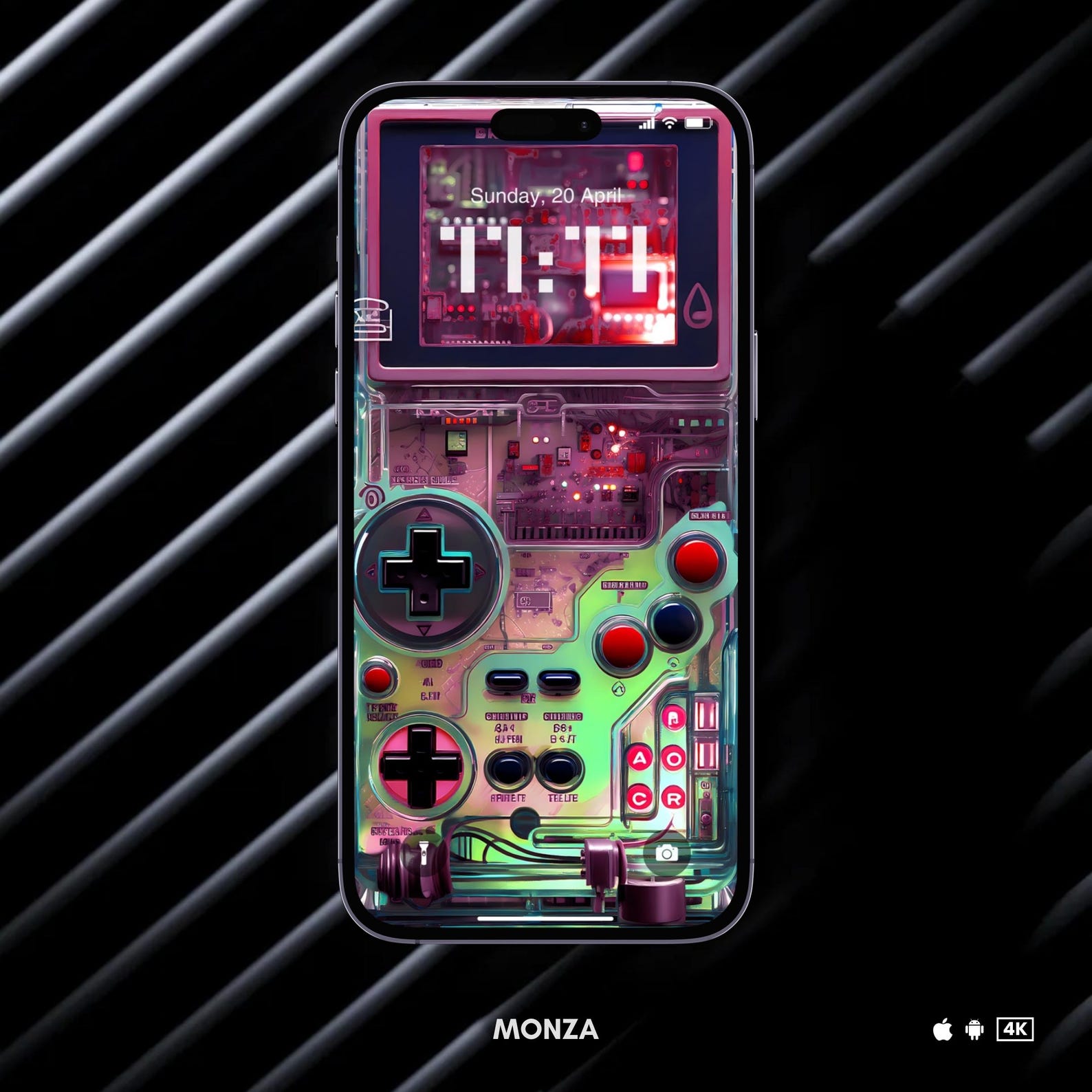 Retro Gameboy iPhone Wallpaper | 4K Ultra-realistic Mobile Lock Screen ...