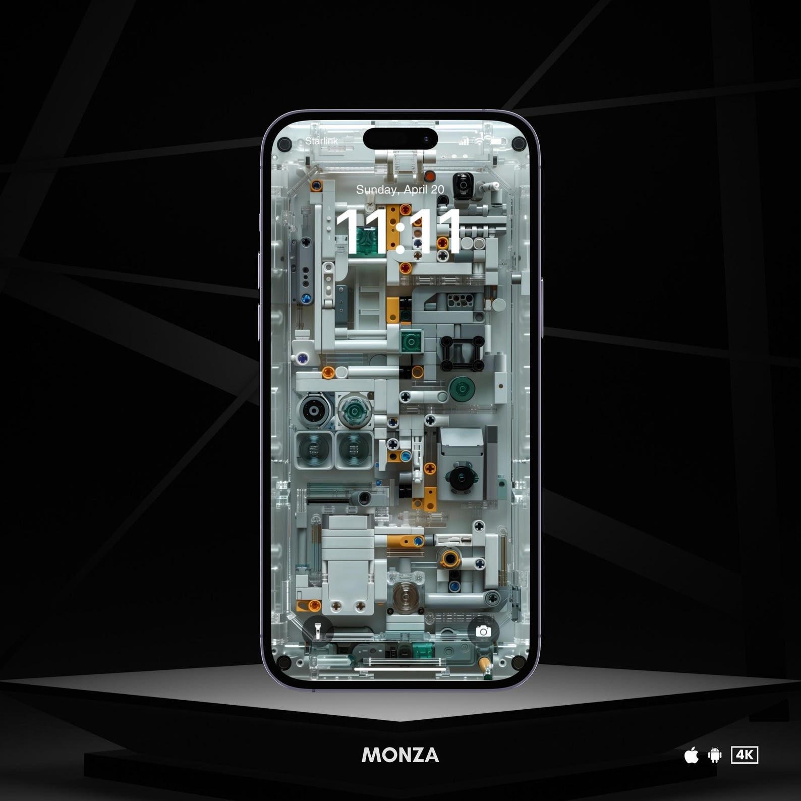 Cyberpunk Internal Structure Phone Wallpaper | Futuristic Tech Art ...