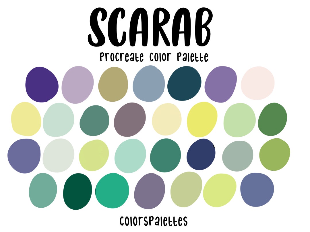 Scarab Procreate Color Palette / Colorspalettes™ - Etsy