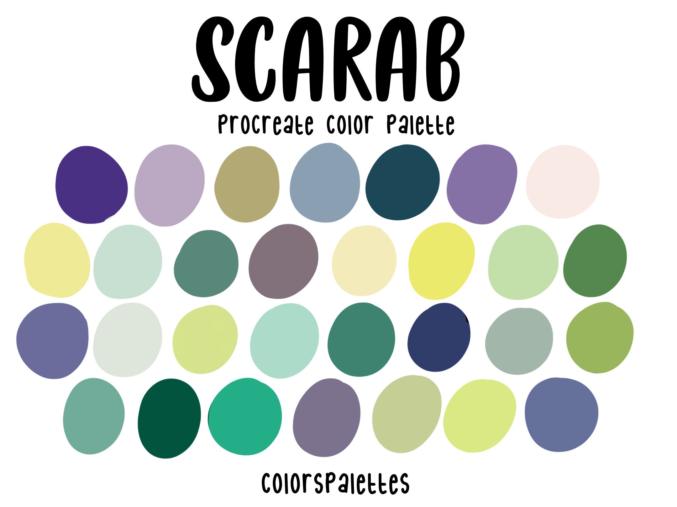 Scarab Procreate Color Palette / Colorspalettes™ - Etsy