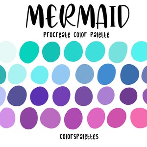 Mermaid Procreate Color Palette / Colorspalettes™ | Etsy