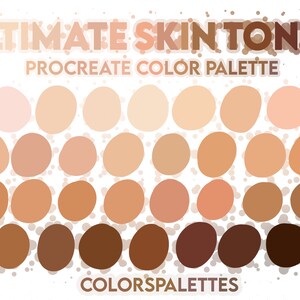 Ultimate Skin Tones Procreate Color Palette / Colorspalettes™ - Etsy