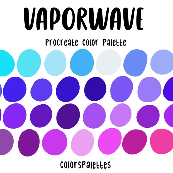 Vaporwave Palette - Etsy
