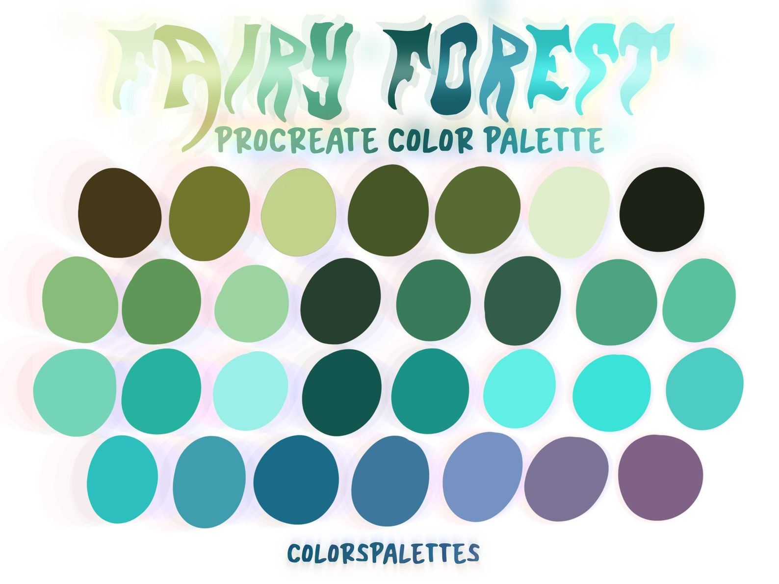 Fairy Forest Procreate Color Palette / Colorspalettes™ - Etsy