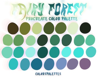 Bewitching Fairy Tale Forest - Procreate Color Palette - A Witchy Cute ...