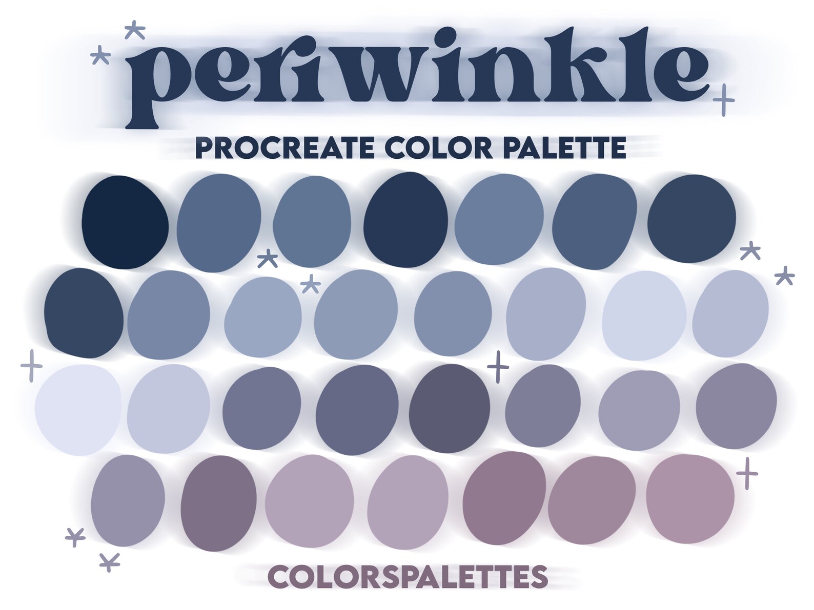 Periwinkle Procreate Color Palette / Colorspalettes™ - Etsy