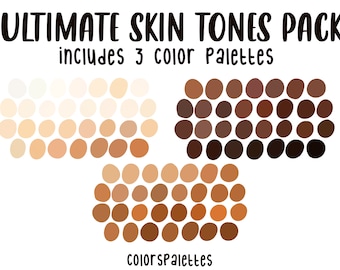 Ultimate Skin Tones Procreate Color Palette / Colorspalettes™ - Etsy