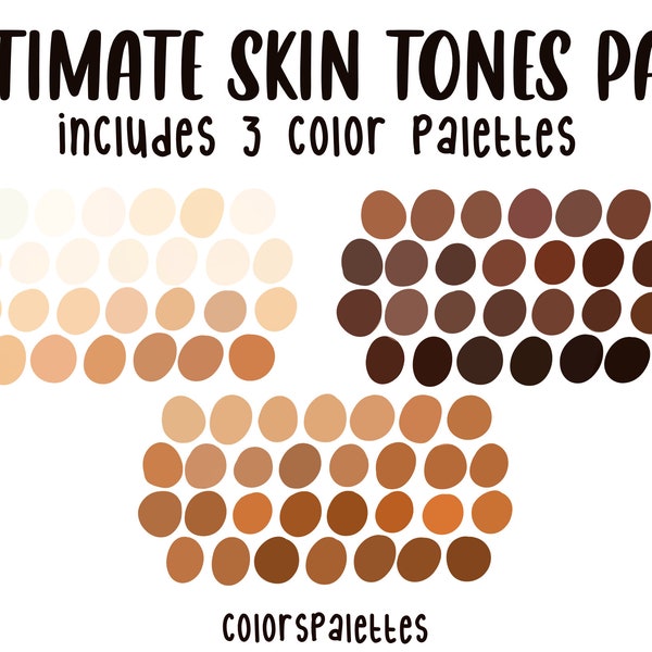 Skin Color Palette - Etsy