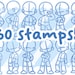 Anime Style Chibi Base Stamps Procreate Brush Set - Body Guide Stamp ...