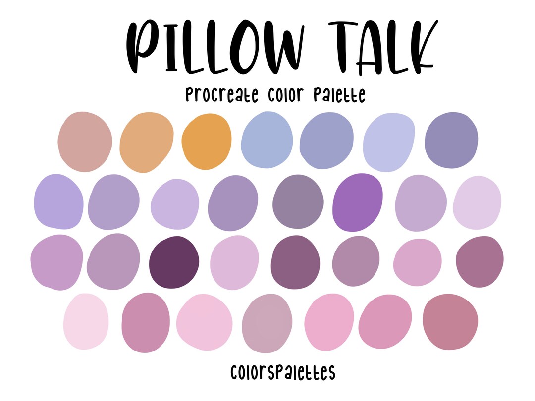 Pillow Talk Procreate Color Palette / Colorspalettes™ - Etsy