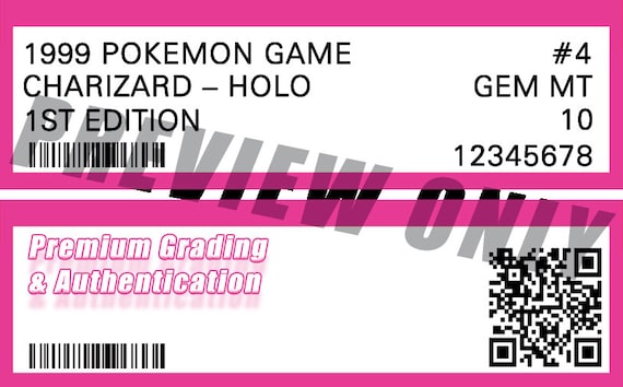 PINK EDITION Premium PSA Style Grading Labels Read Etsy pink-edition-premium-psa-style-grading-labels-read-etsy