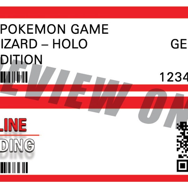 Card Slab Label - Etsy