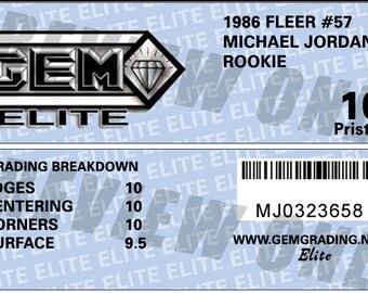 Psa Grading Labels - Etsy