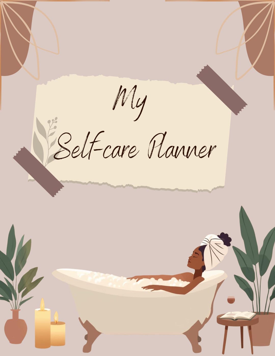 The Self-care Planner for Women | Minimalist Printable Wellness Journal ...