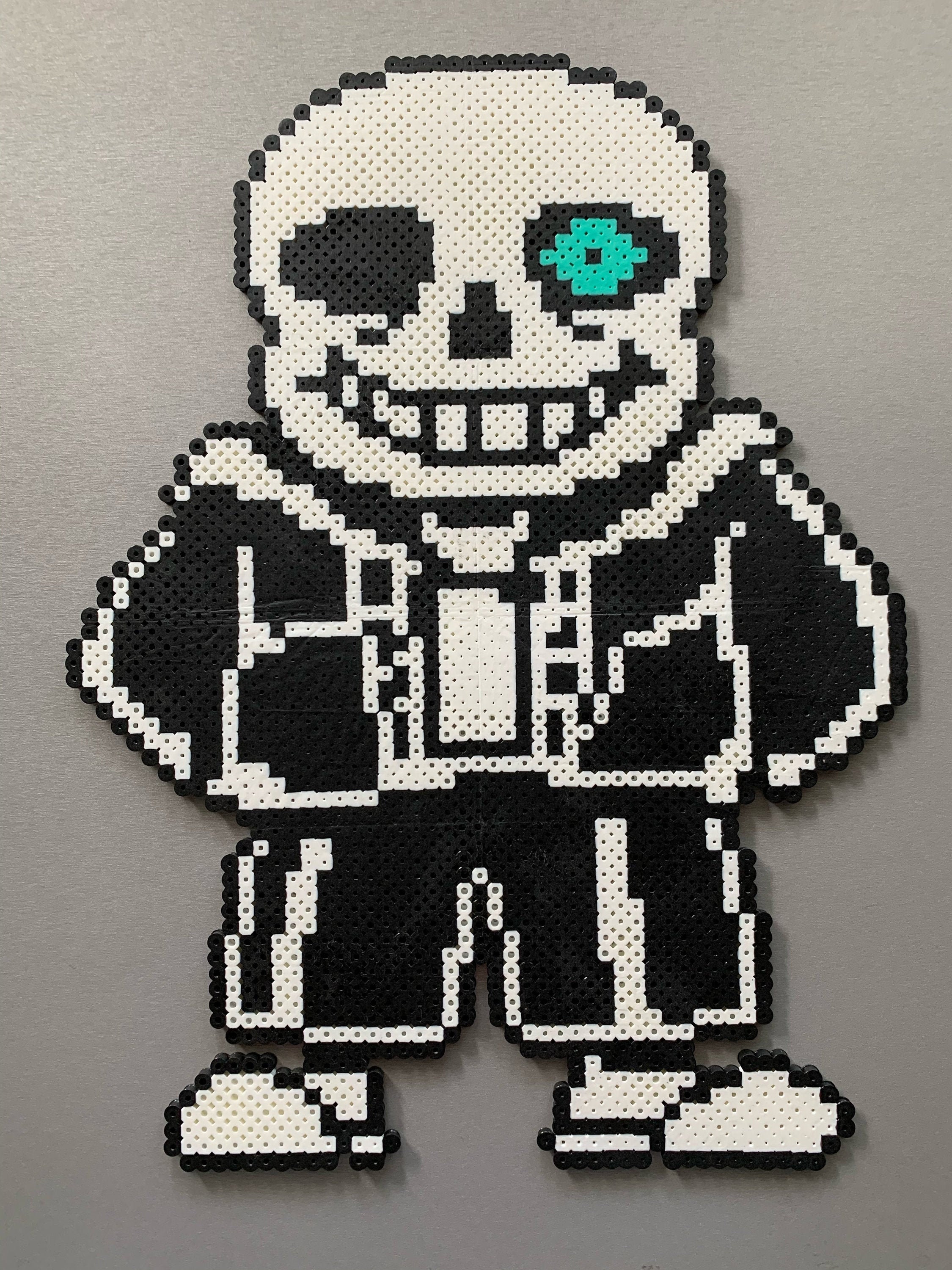 Sans Undertale Perler Bead Pixel Art - Etsy