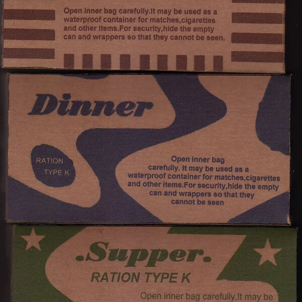 Ww2 Reproduction Rations - Etsy