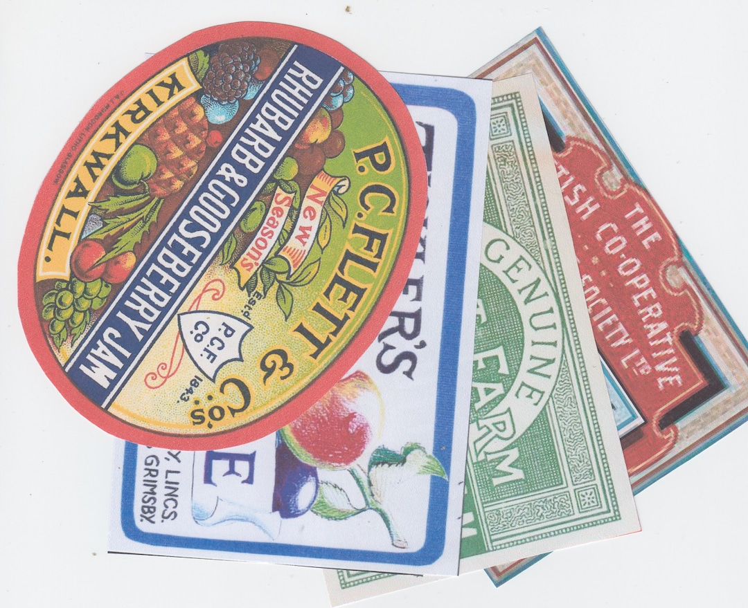 Set of 18 REPRODUCTION WW1 Era Jam Tin Labels - Etsy