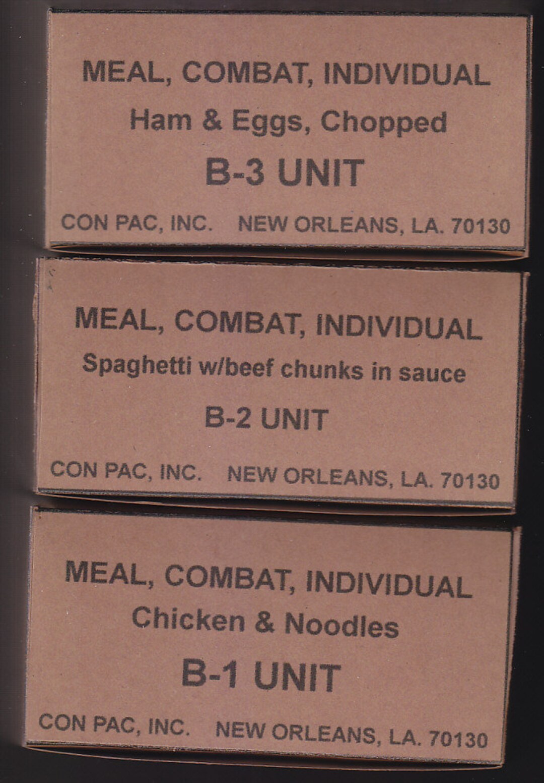 REPRODUCTION Vietnam War USA C Ration Boxes Set of Three - Etsy