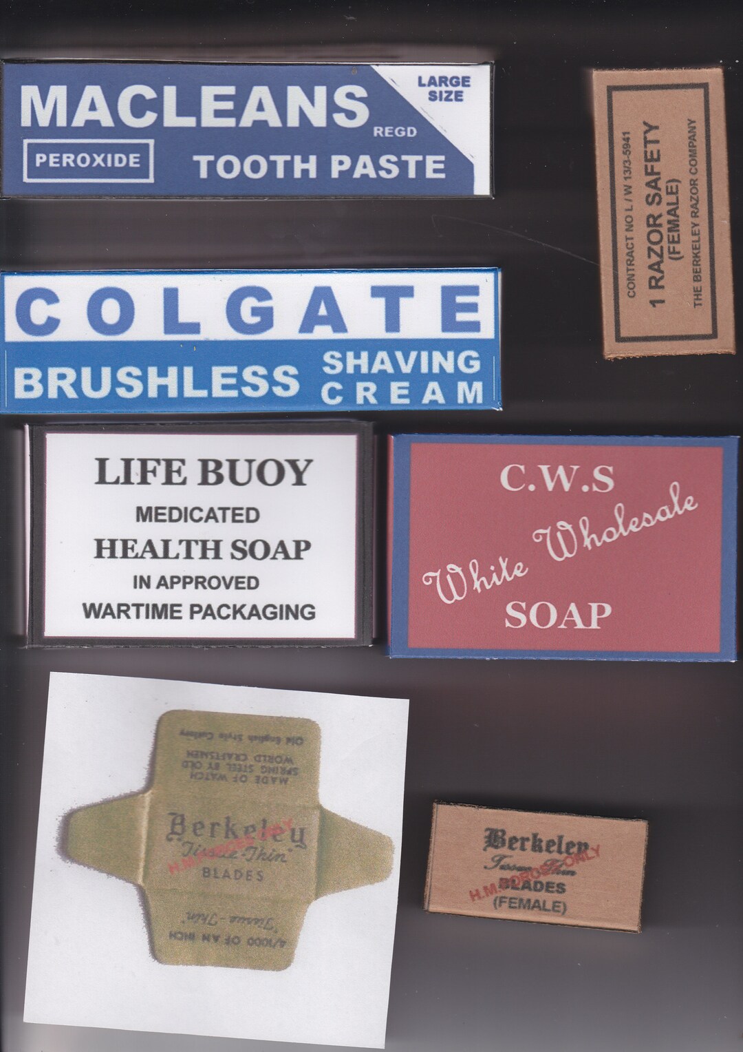 REPRODUCTION WW2 Era British FEMALE Personal Hygiene EMPTY - Etsy