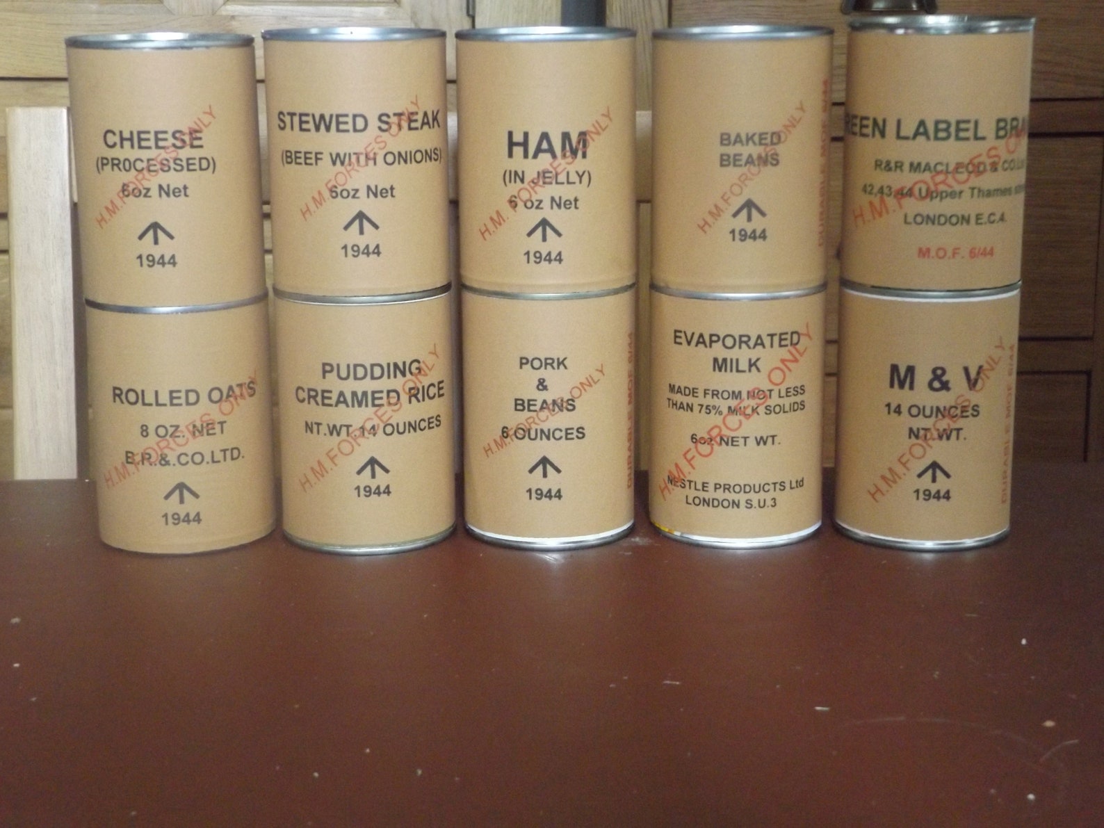 Set of 20 REPRODUCTION WW2 British Ration. Tin Labels - Etsy Australia