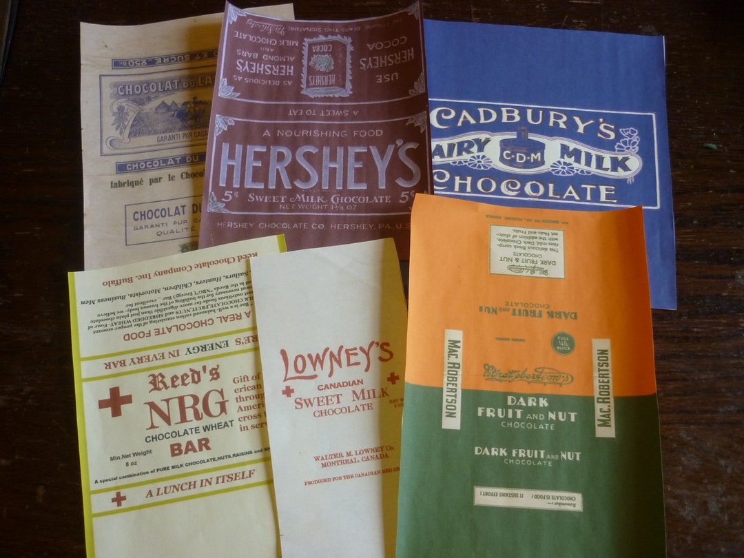 Set of 12 REPRODUCTION WW1 Era Allied Confectionary Labels - Etsy