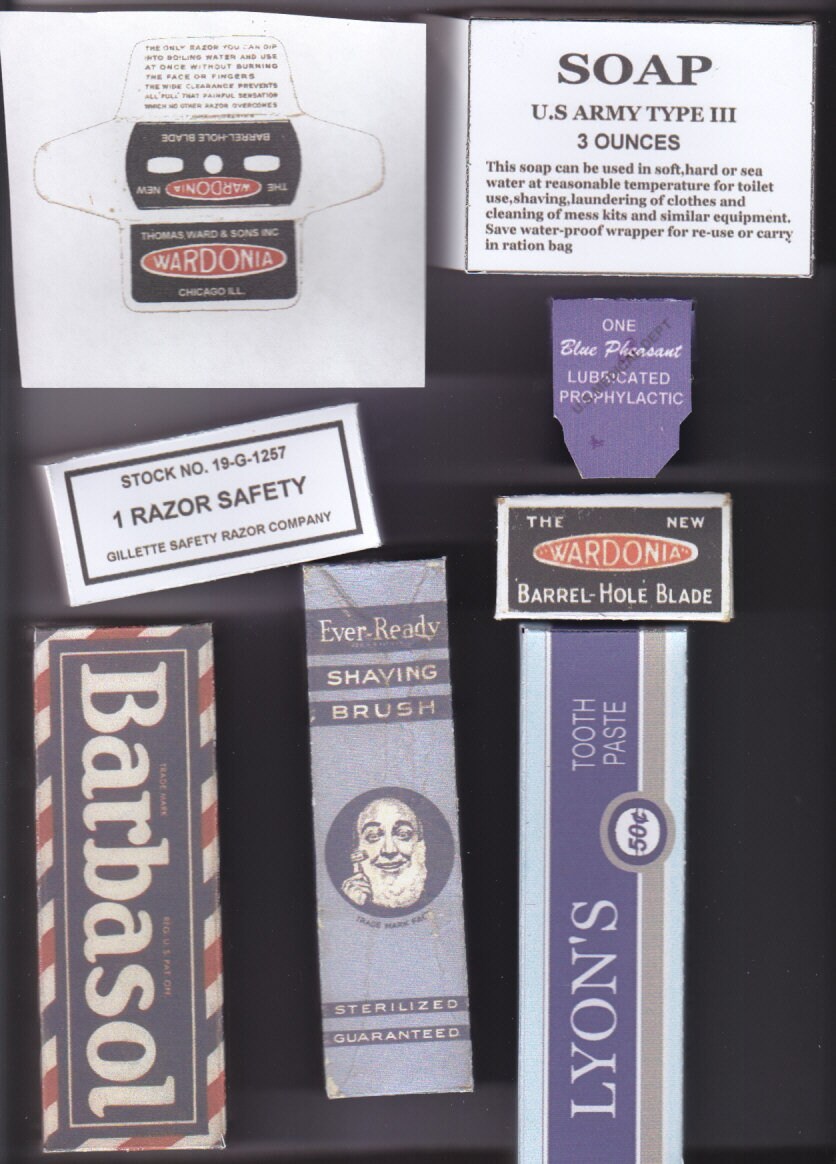 Set of REPRODUCTION American WW2 Personal Hygiene Item Empty - Etsy