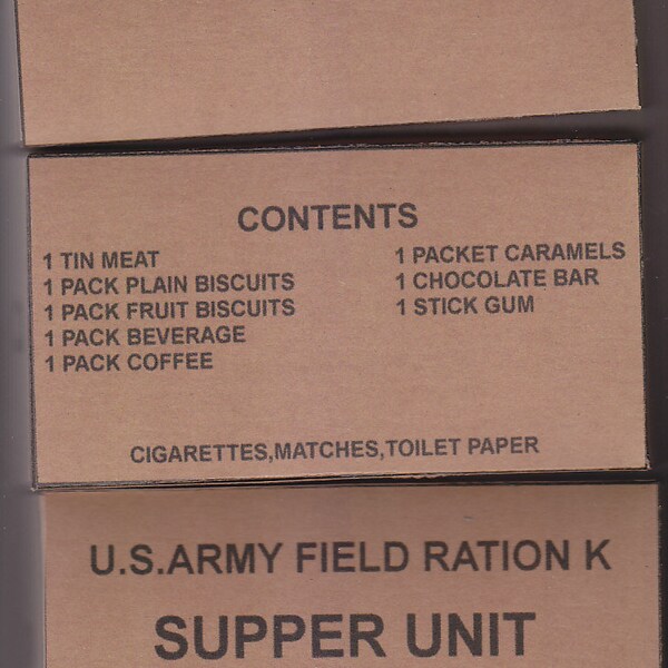 K Ration Reproduction - Etsy