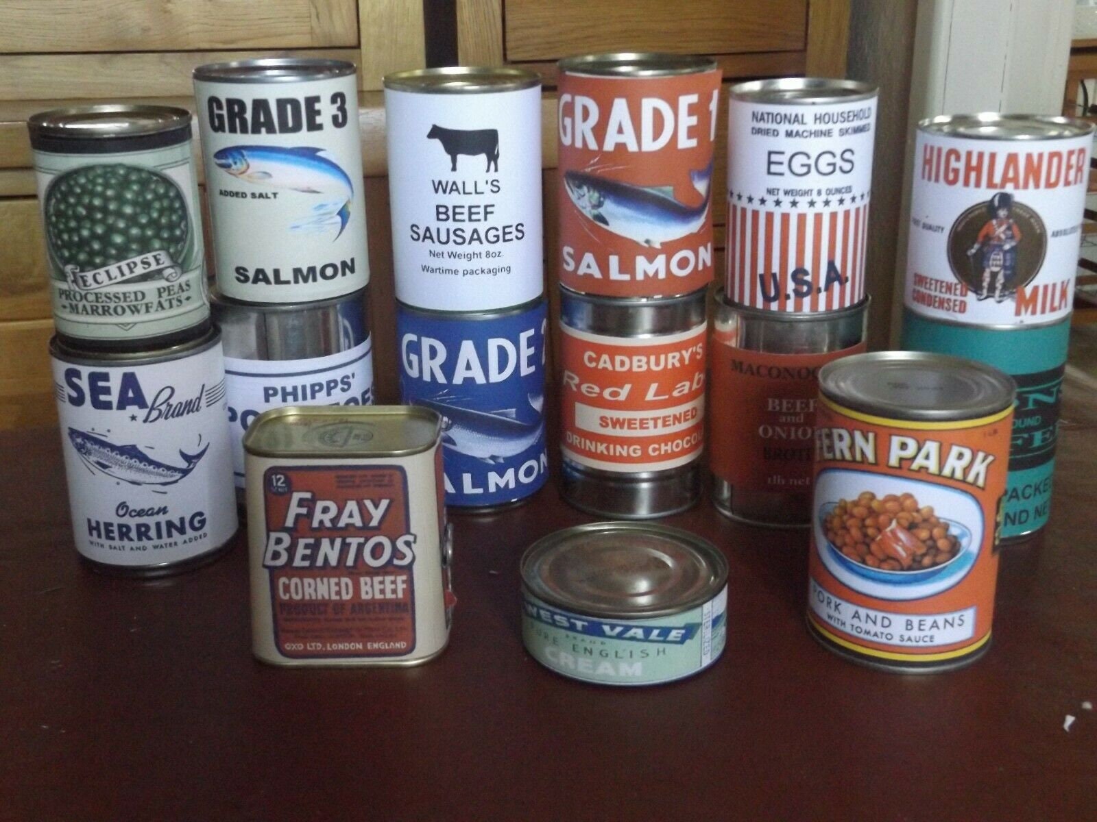 1st set of 30 REPRODUCTION WW2 British home front tin labels | Etsy