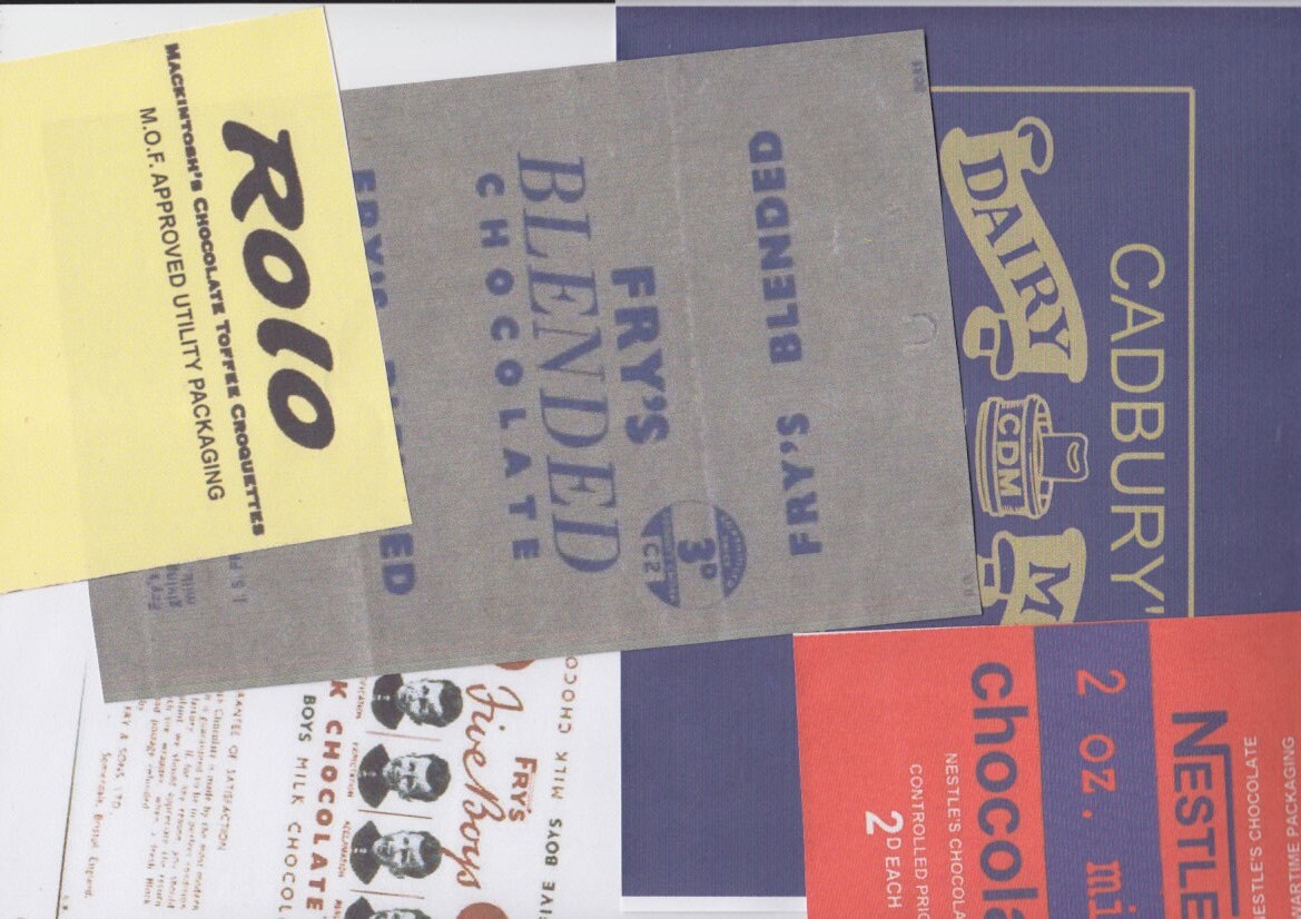 Set of 10 REPRODUCTION British Ww2 Chocolate Wrappers - Etsy Canada