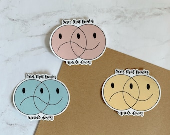 Upside Down Sticker | Etsy