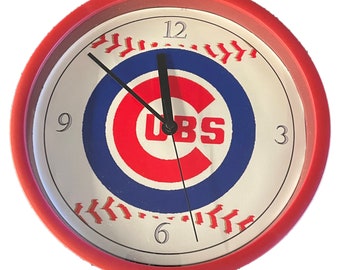Chicago Cubs Wall Clock - Etsy