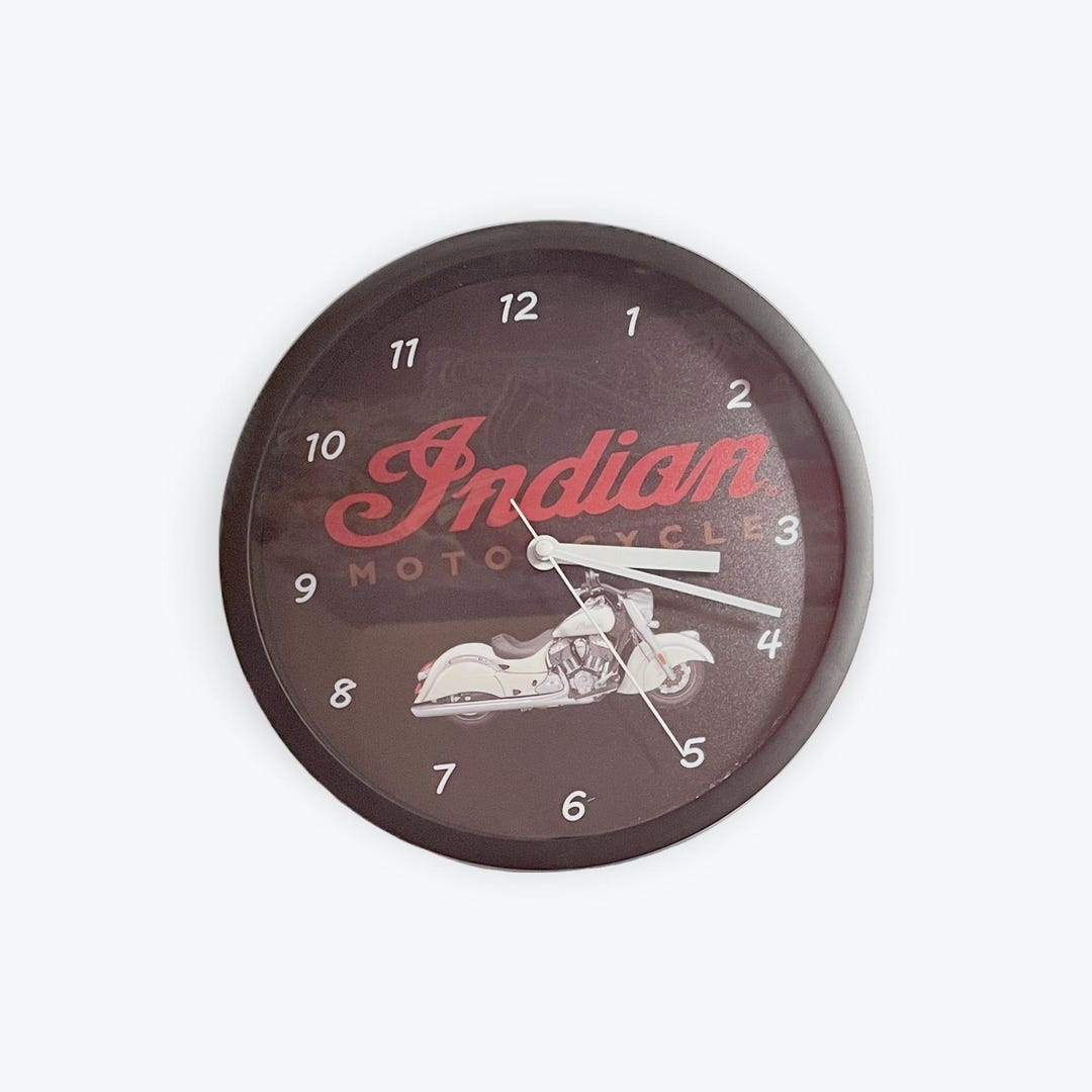 Indian Motorcycles 9" Wall Clock - Etsy