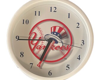 New York Yankees Wall Clock - Etsy