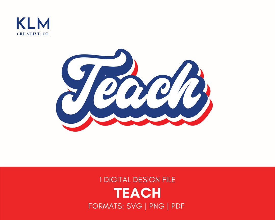 Teach Svg | Teach Clipart | Teacher Svg | Teacher Design Svg | Teacher ...